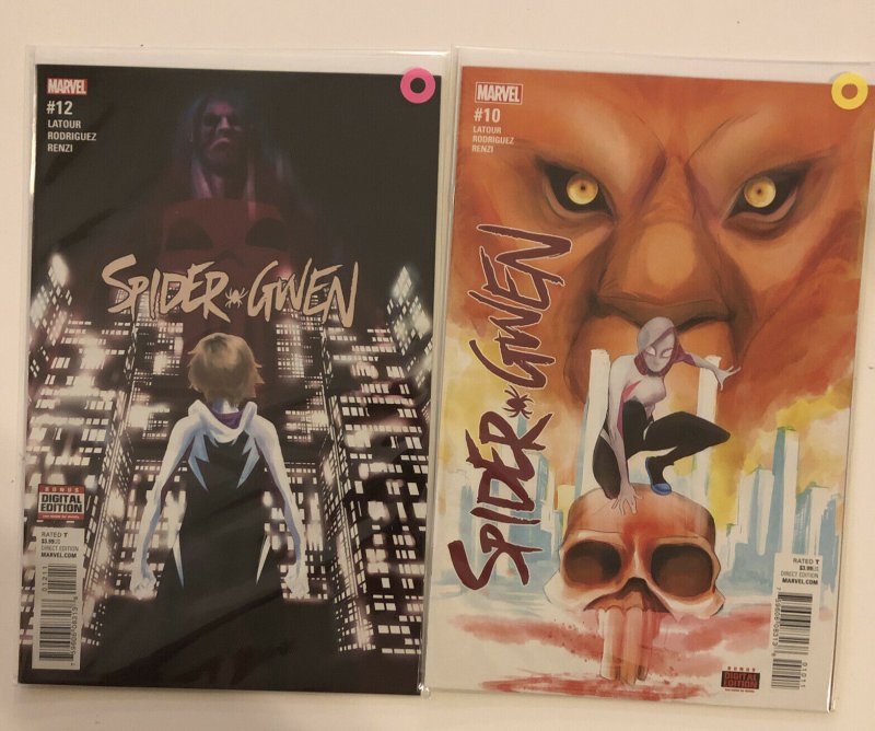 RADIOACTIVE SPIDER-GWEN #10 + #12 Marvel Comics Save combine shipping ...