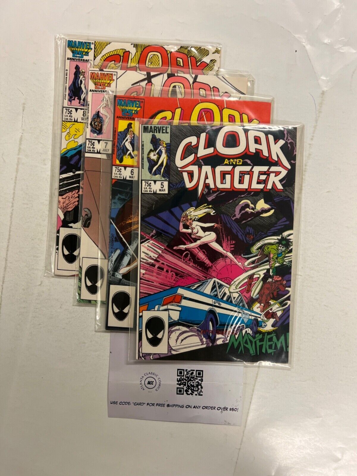 4 Cloak & Dagger Marvel Comic Books # 5 6 7 8 Avengers Defenders 23 ...