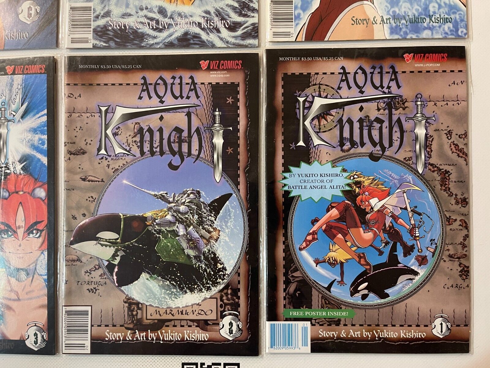 Aqua Knight Part 1 Complete Viz Comics Series #1 2 3 4 5 6 NM Comic ...