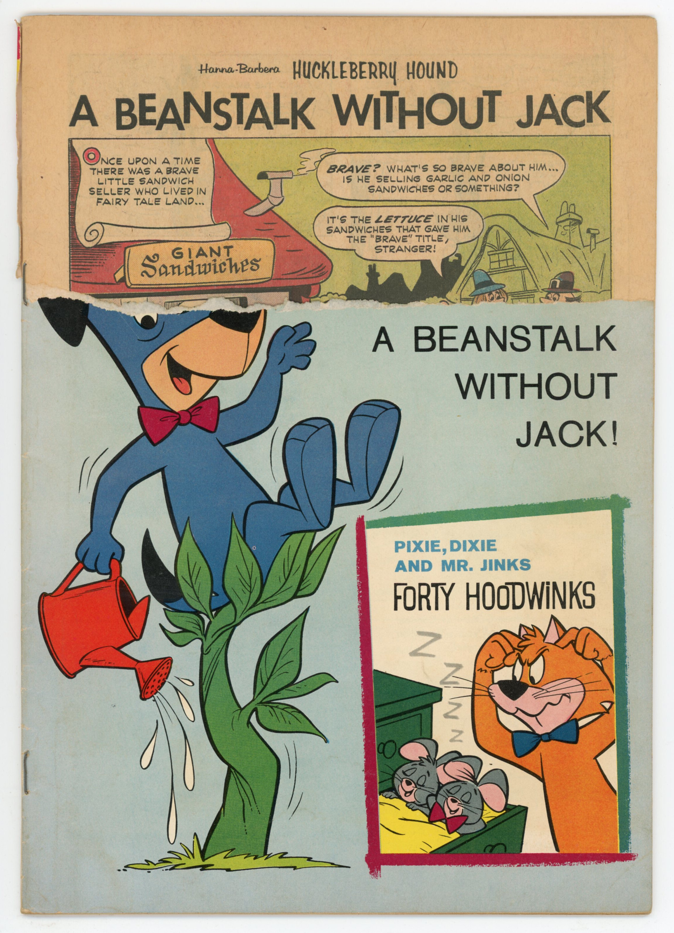 Huckleberry Hound #23 Silver Age Dell 1964 Hanna Barbera Cartoon Pixie ...