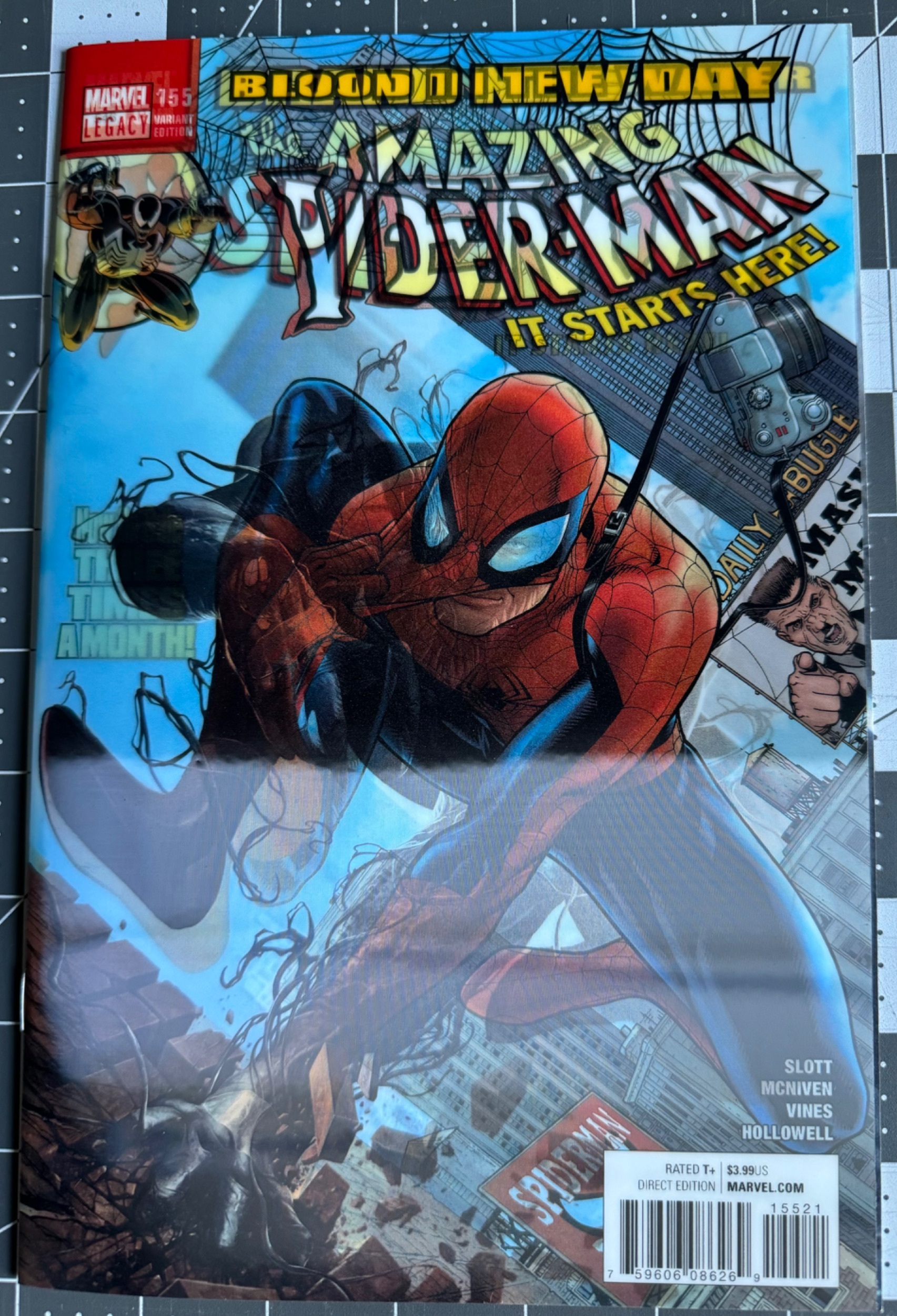 Venom #155 Mattina Amazing Spider-Man Venom Homage Cover 546 Lenticular ...