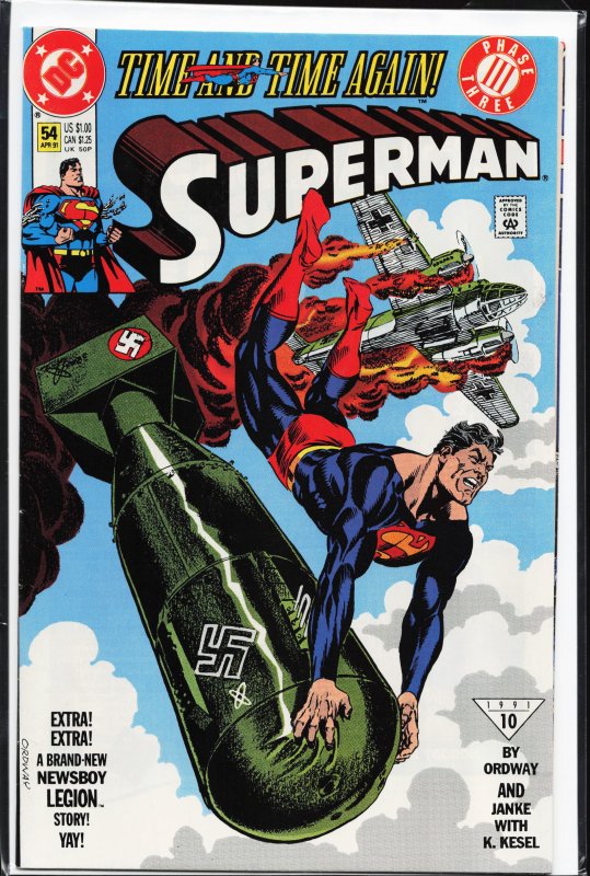 Superman #54 (1991) Superman | Comic Books - Copper Age, DC Comics ...