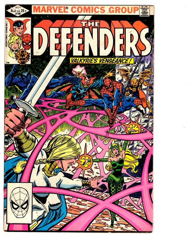 6 The Defenders Marvel Comic Books # 106 107 108 109 110 111 Daredevil ...