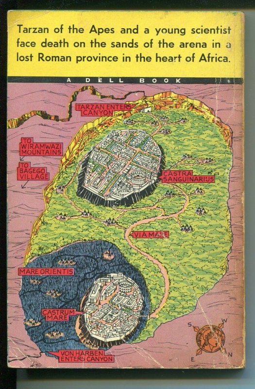 Tarzan and The Lost Empire #536 1950's-Dell-Edgar Rice Burroughs-Map ...