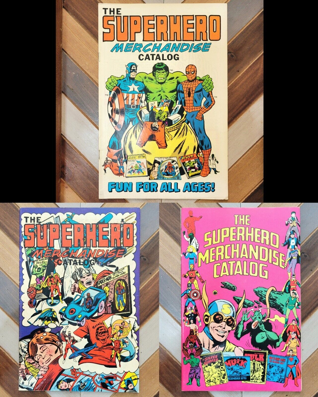 SUPERHERO MERCHANDISE CATALOG #1-3 (1975-78) Kubert Art HTF Toys ...
