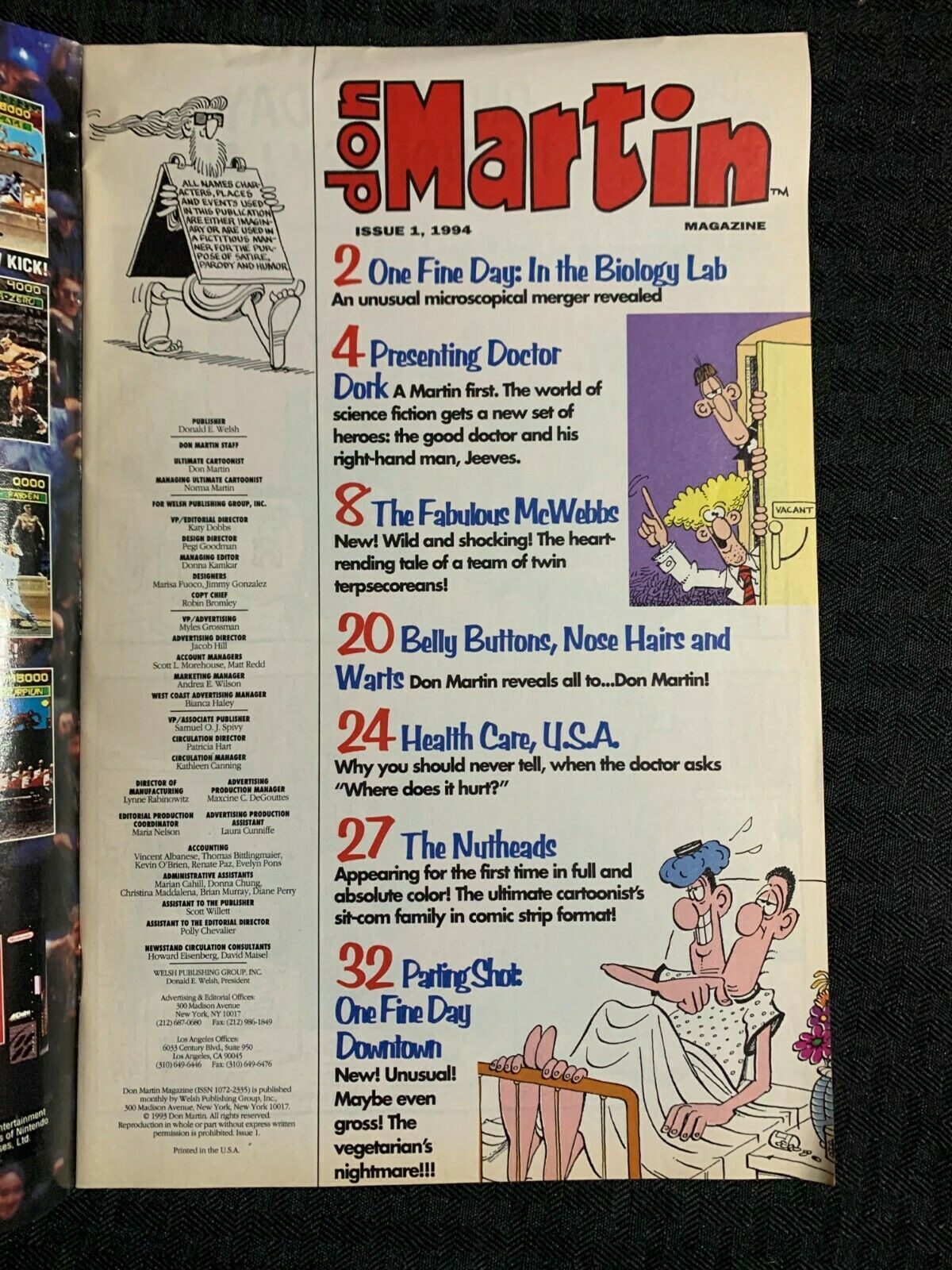 1994 DON MARTIN (Mad) Magazine #1 FN 6.0 with Poster Bound | Comic ...