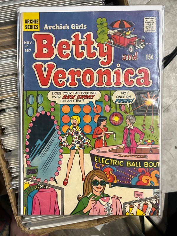 Archie's Girls Betty and Veronica #167 (1969) | Comic Books - Silver ...