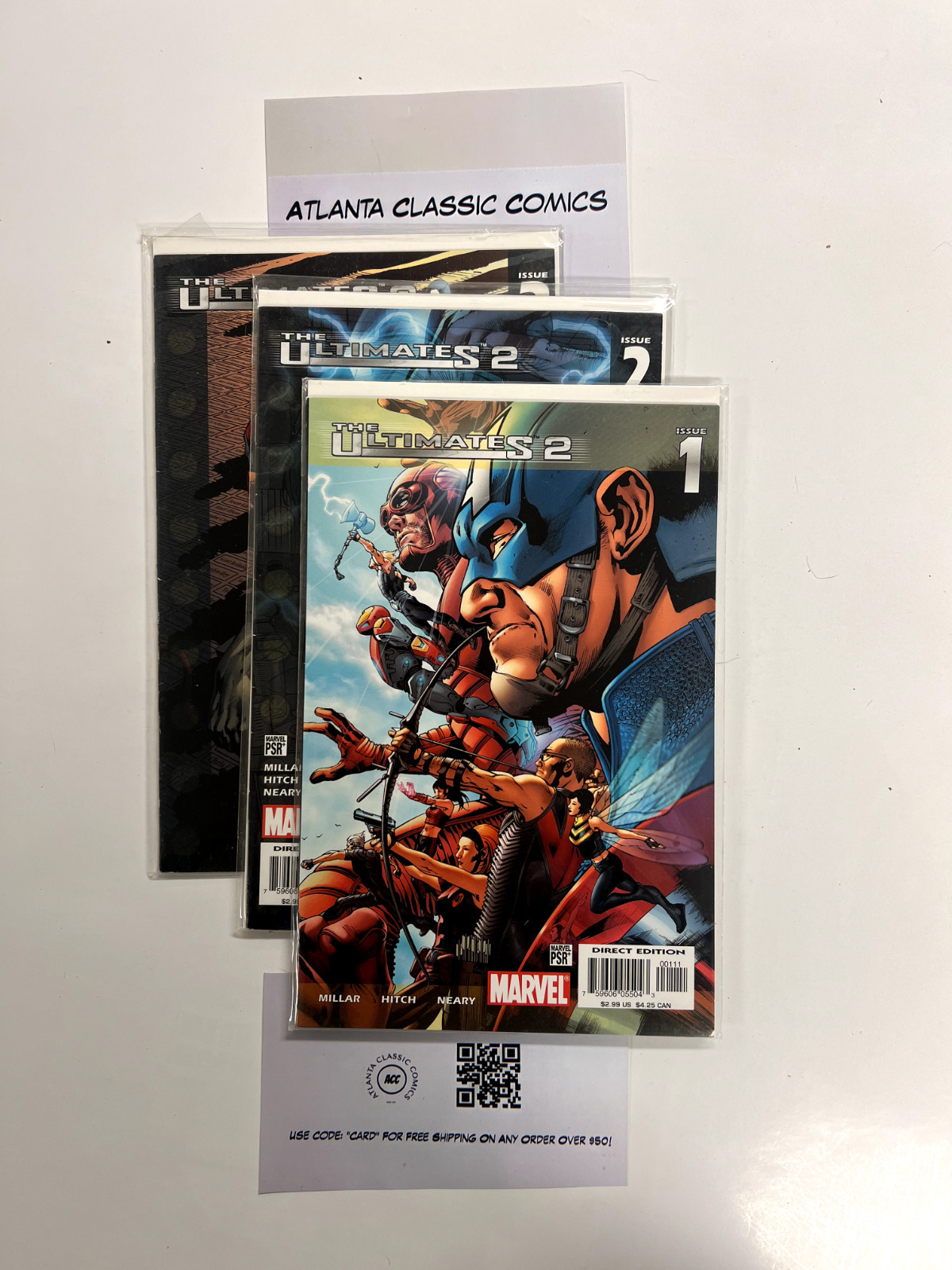 3 The Ultimates 2 Marvel Comic Books # 1 2 3 Avengers Defenders Thor 76 ...
