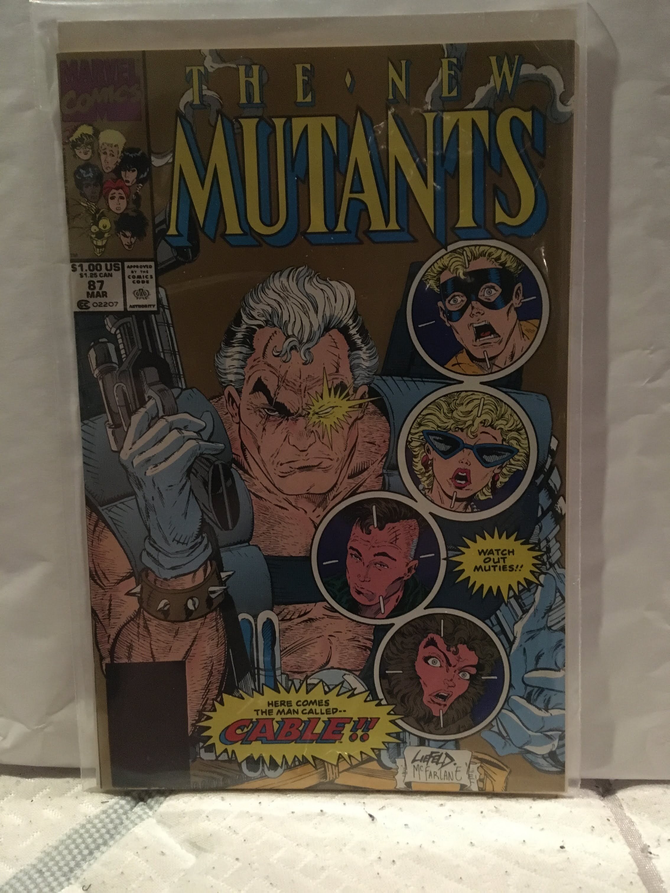 The New Mutants #87 (1990) 2nd Print (Gold Cover) First appearance of ...