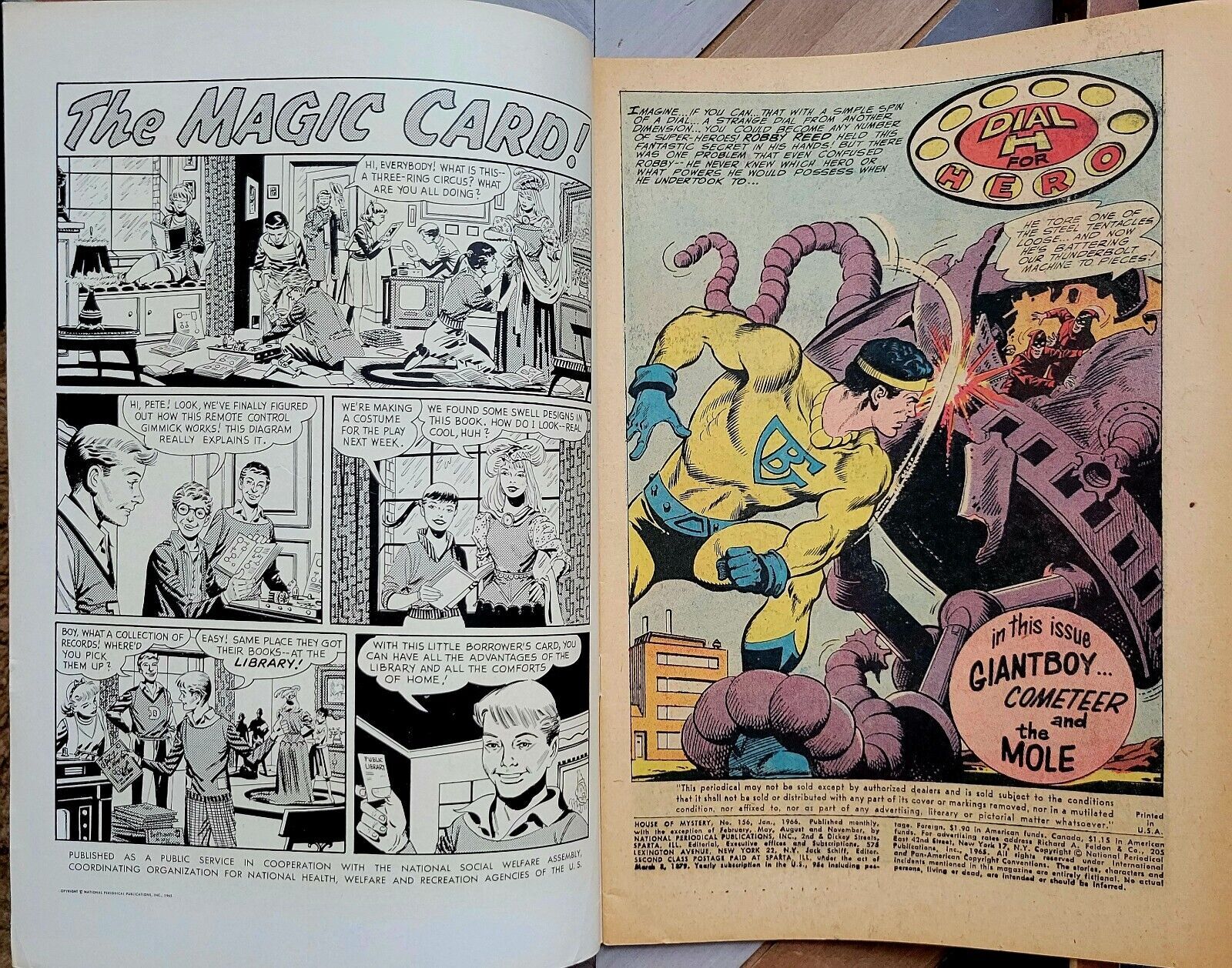 HOUSE OF MYSTERY #156 VF- (DC 1966) First "DIAL-H" 1st App & Origin ...