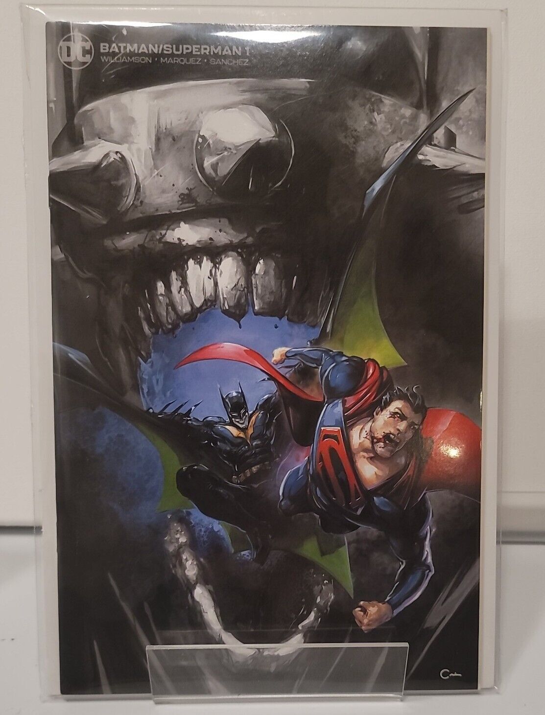 Batman Superman 1 Clayton Crain Variant Exclusive LTD to 1000 W ...