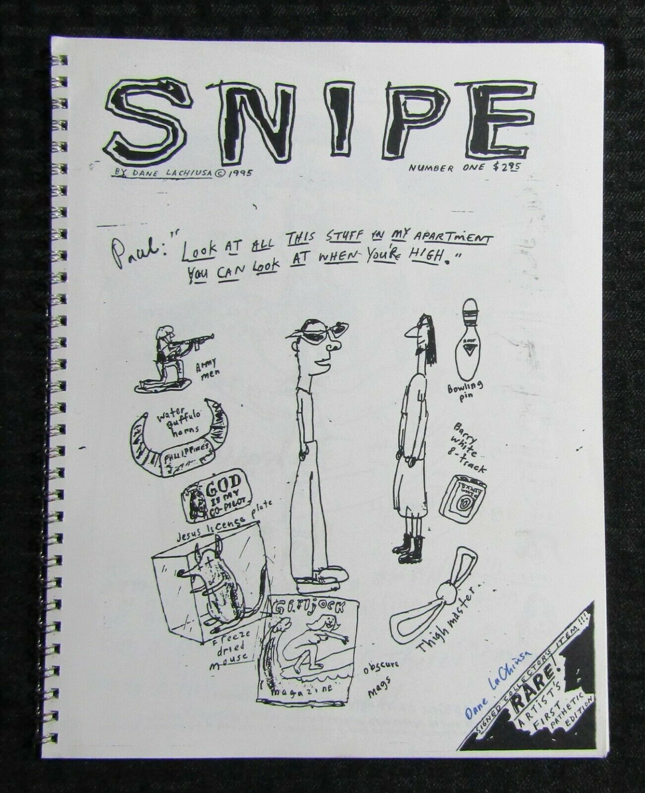 1995 SNIPE Fanzine Comic #1 by Dane Lachiusa FN 6.0 | Comic Books ...
