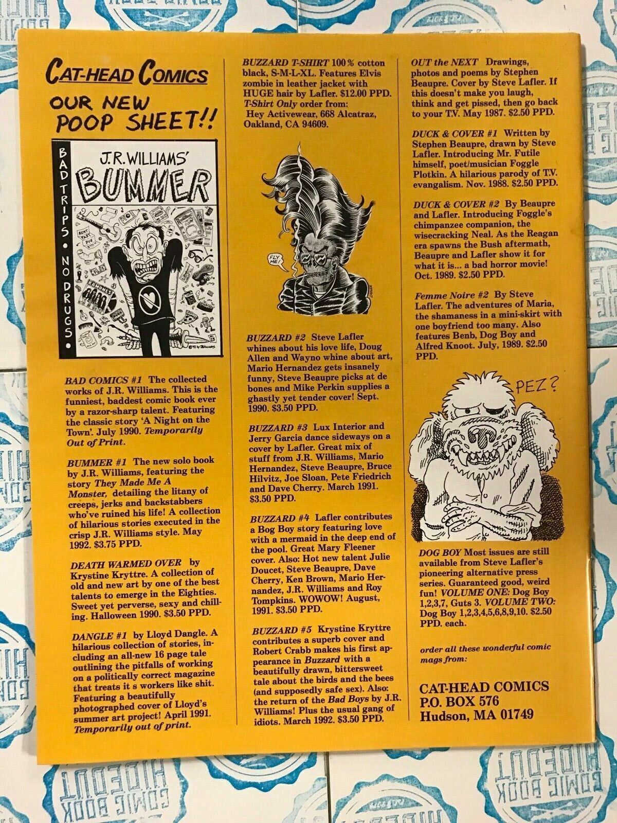 J.R. Williams' Bummer underground magazine Cat-Head Comics | Comic ...