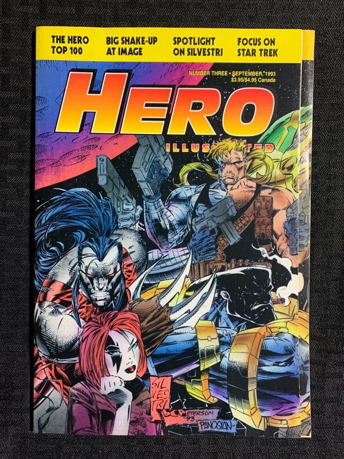 1993 HERO ILLUSTRATED Magazine #3 VG/FN 5.0 w/ Poster / Silvestri ...
