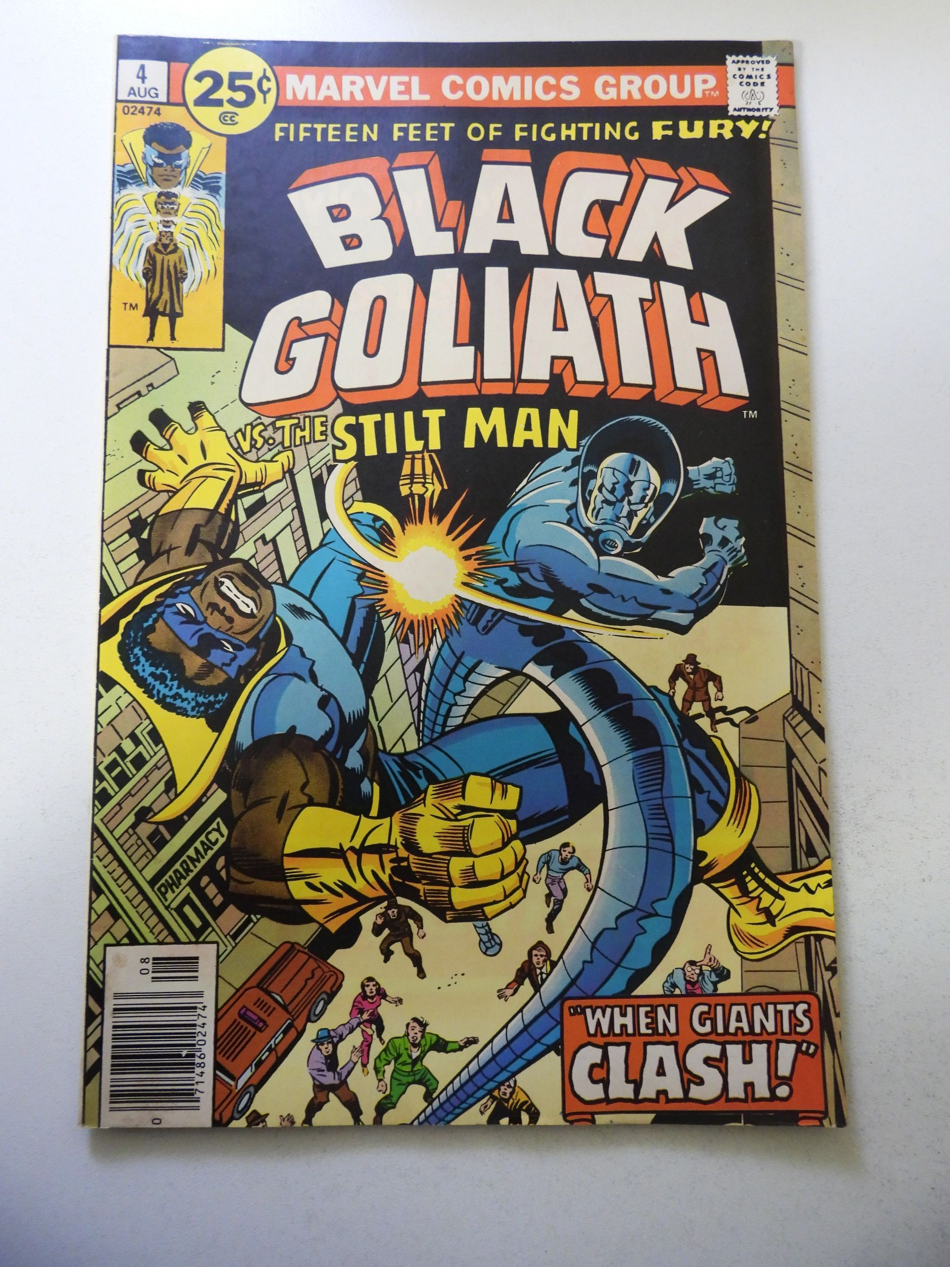 Black Goliath #4 (1976) VG/FN Condition small moisture stains bc ...