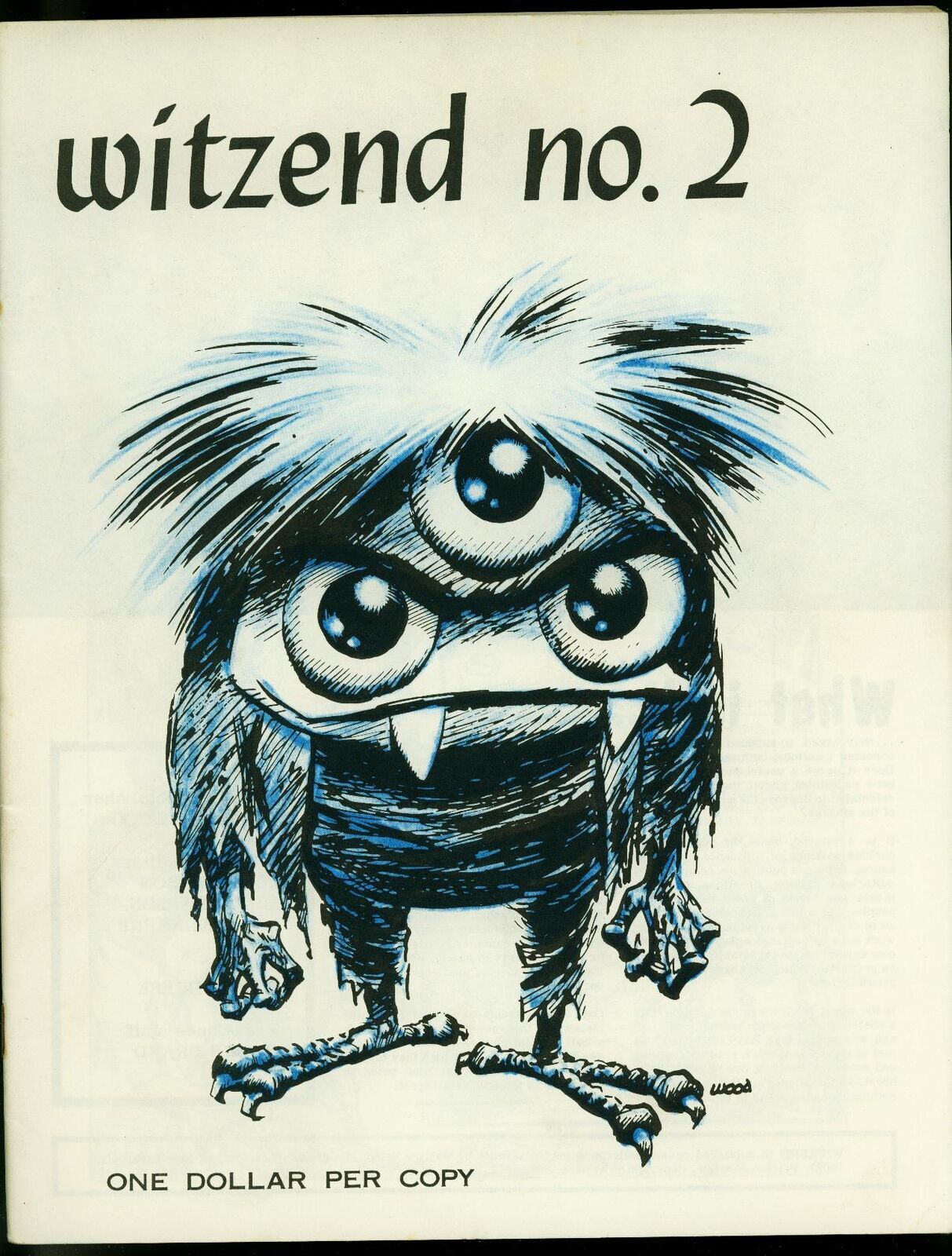 Witzend #2 1967- Wally Wood Pro fanzine- Gray Morrow- Frazetta FN/VF ...