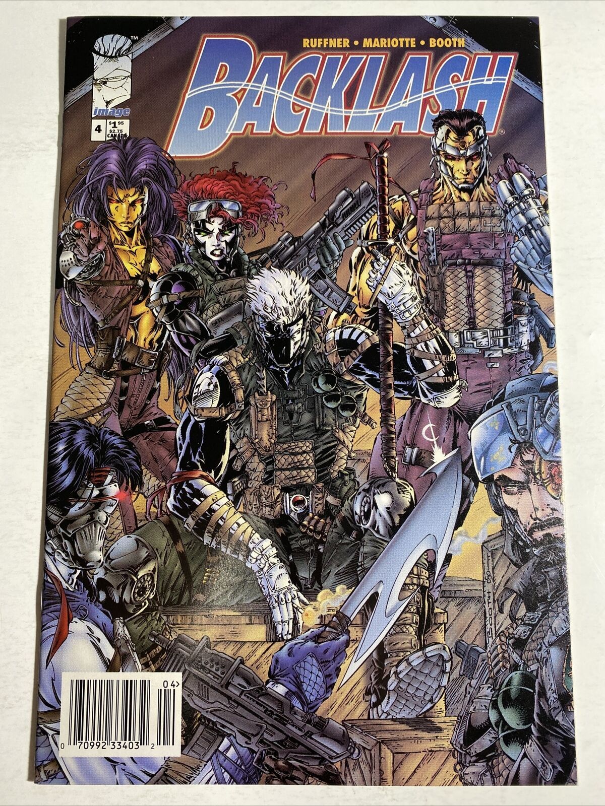 Backlash 4 NEWSSTAND UPC VARIANT 1:100 - Image Comics Jim Lee Brett ...