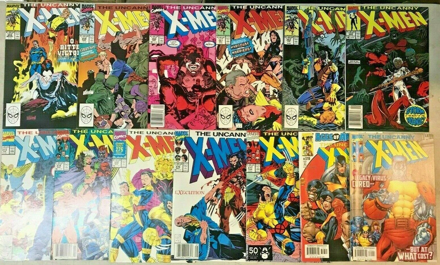 Uncanny X-Men#174-390 Vg-Vf LOT (34 Books) 1985 Marvel Comics | Comic ...