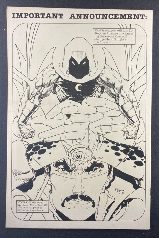 Moon Knight (1980) #35 VF+ (8.5) X-Men Fantastic Four Kevin Nowlan ...