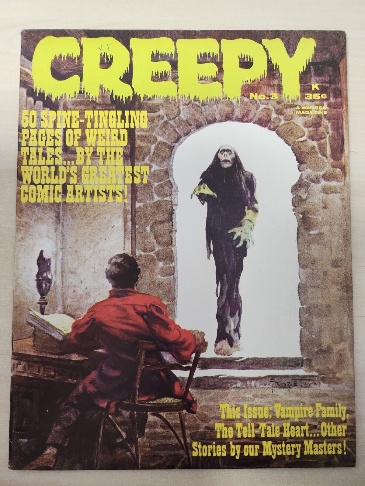 CREEPY Magazine #3 1965 (5.5) Frank Frazetta Cover | Comic Books ...