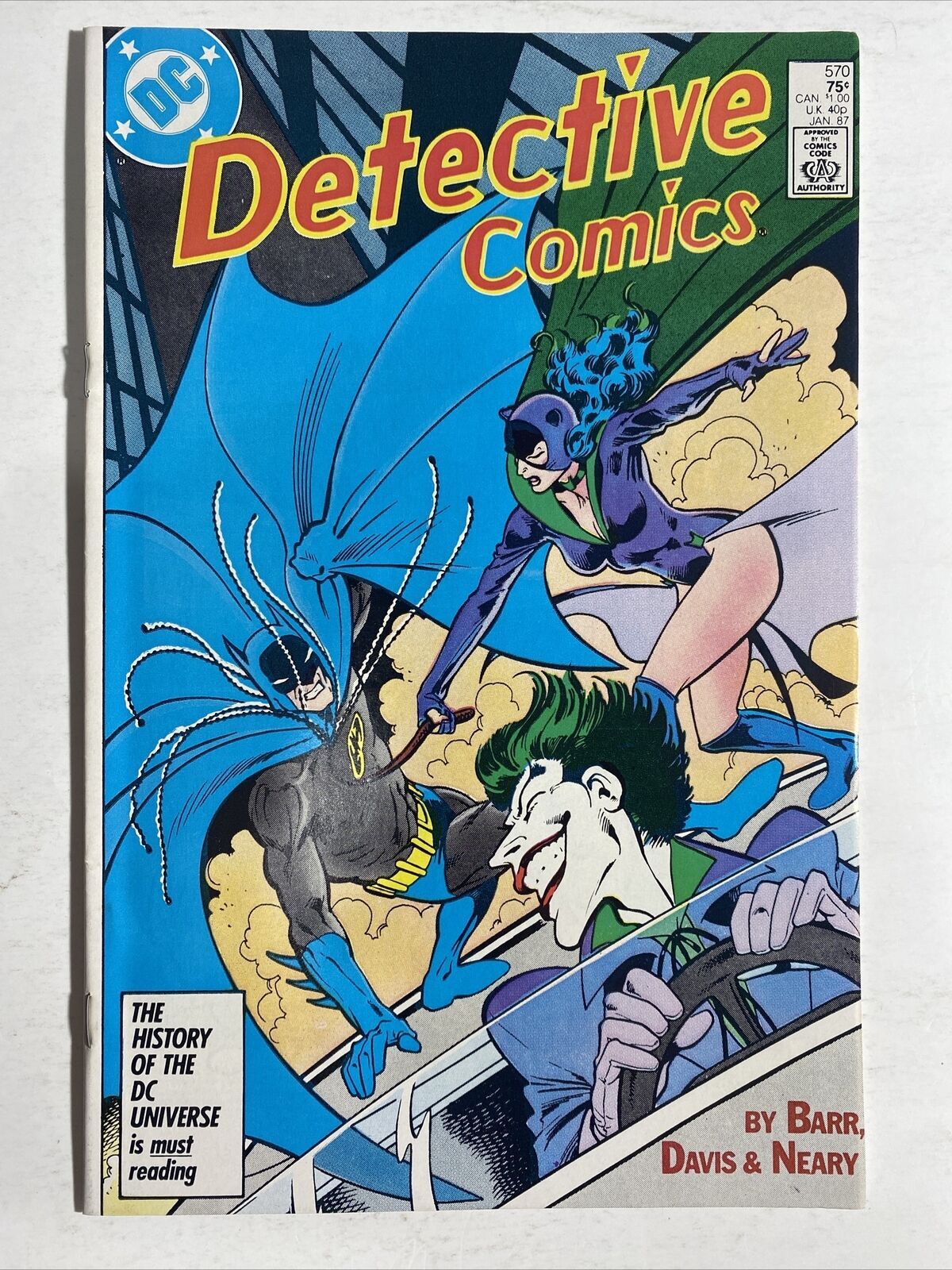 Detective Comics #570 - Batman The Joker Catwoman Alan Davis Art ...