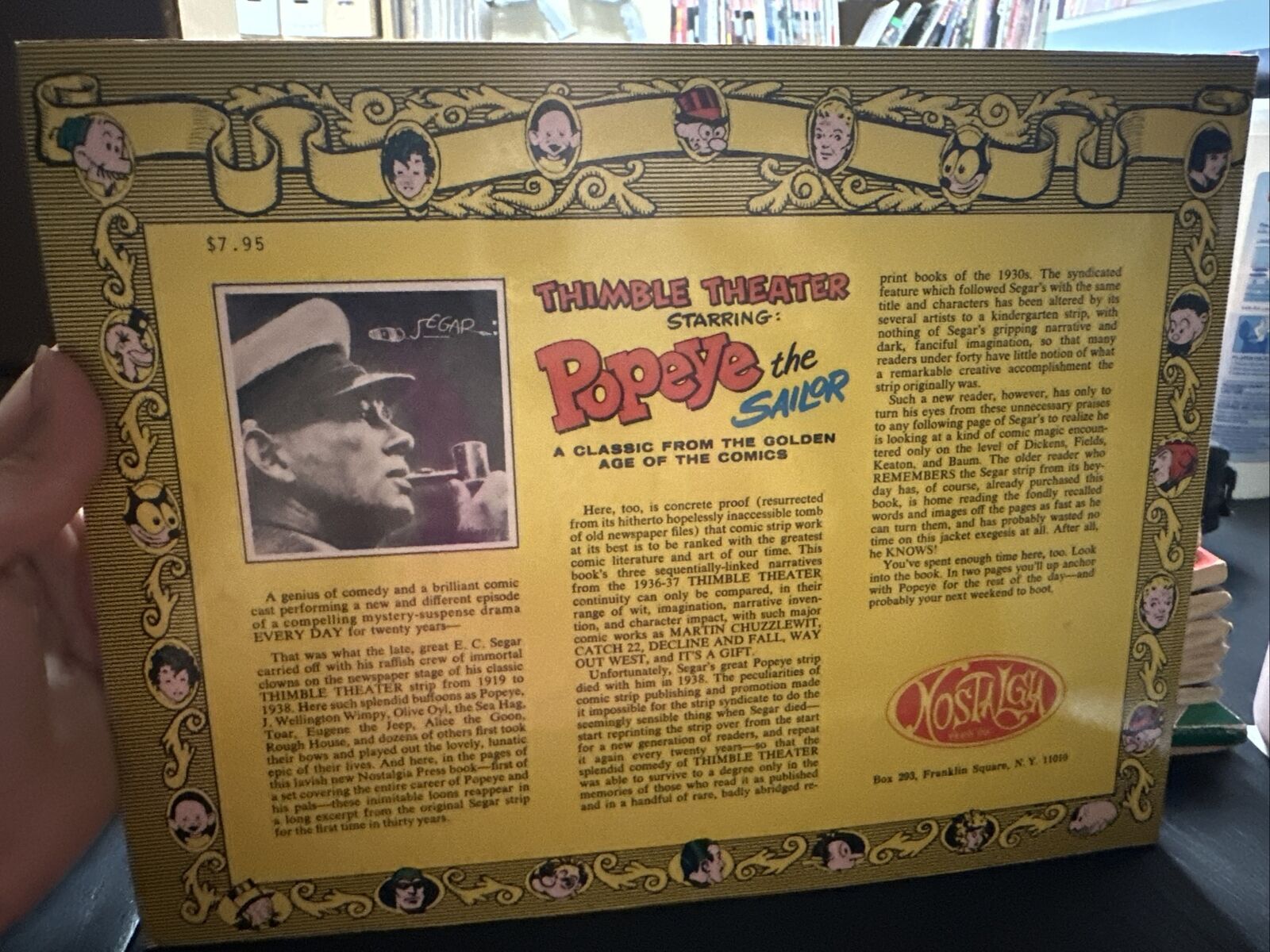 Vintage 1971 POPEYE THE SAILOR Large Book Golden Age of Comics By E.C ...