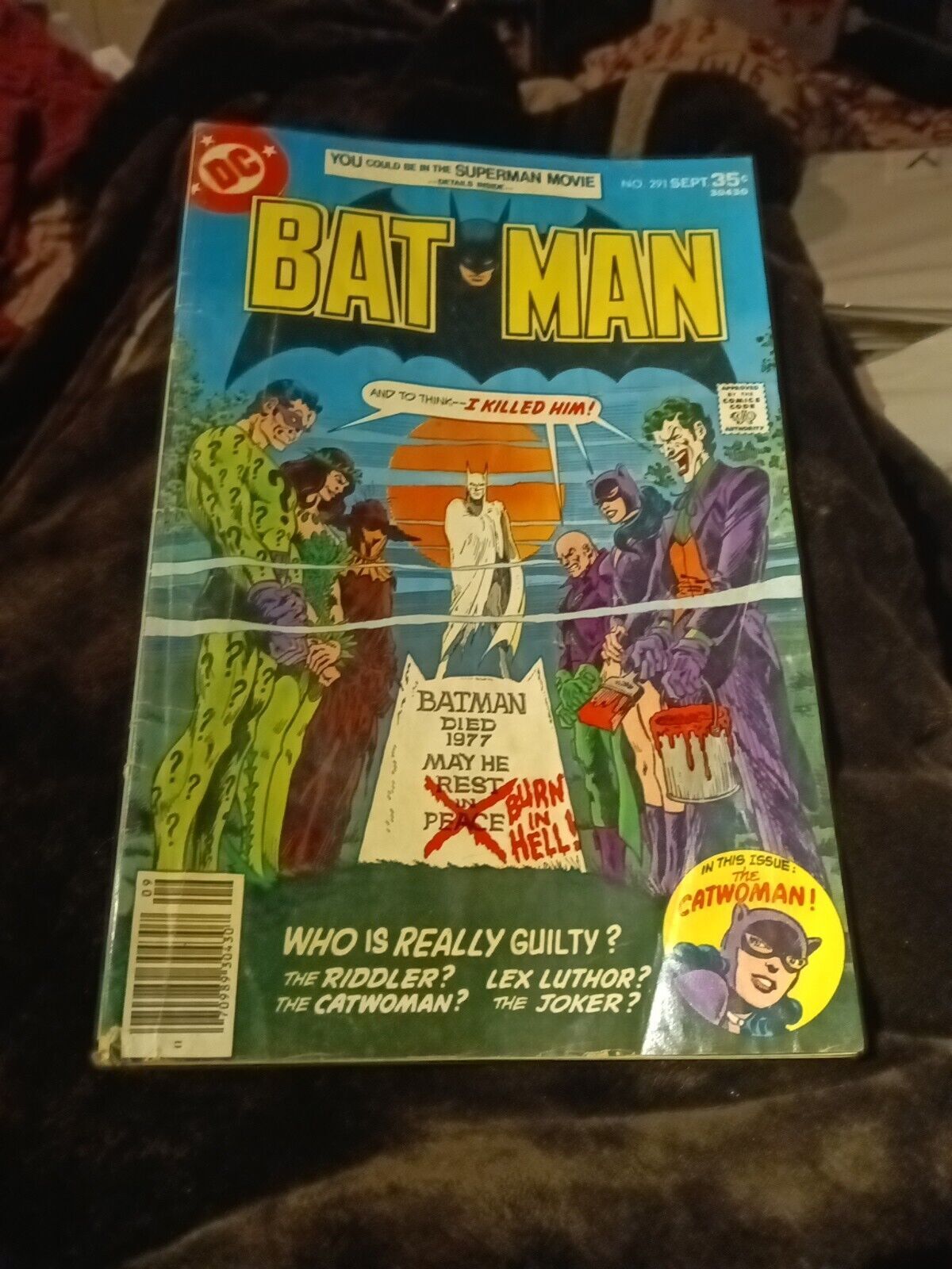 BATMAN #291 Dc 1977 Cover art by Jim Aparo Batman's Rogue's Gallery ...