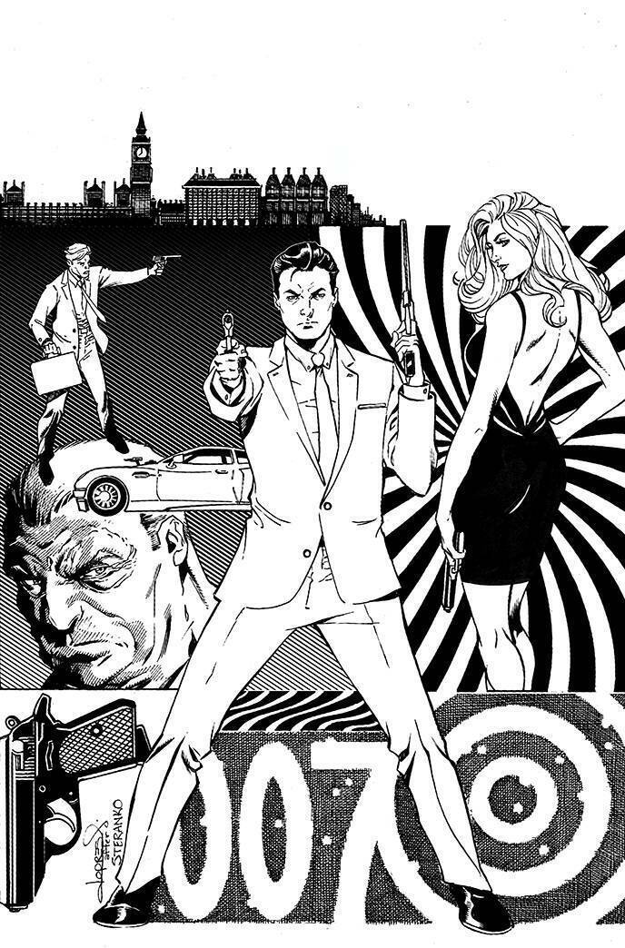 James Bond Agent of Spectre #3 1:25 Lopresti B&W Virgin Variant ...