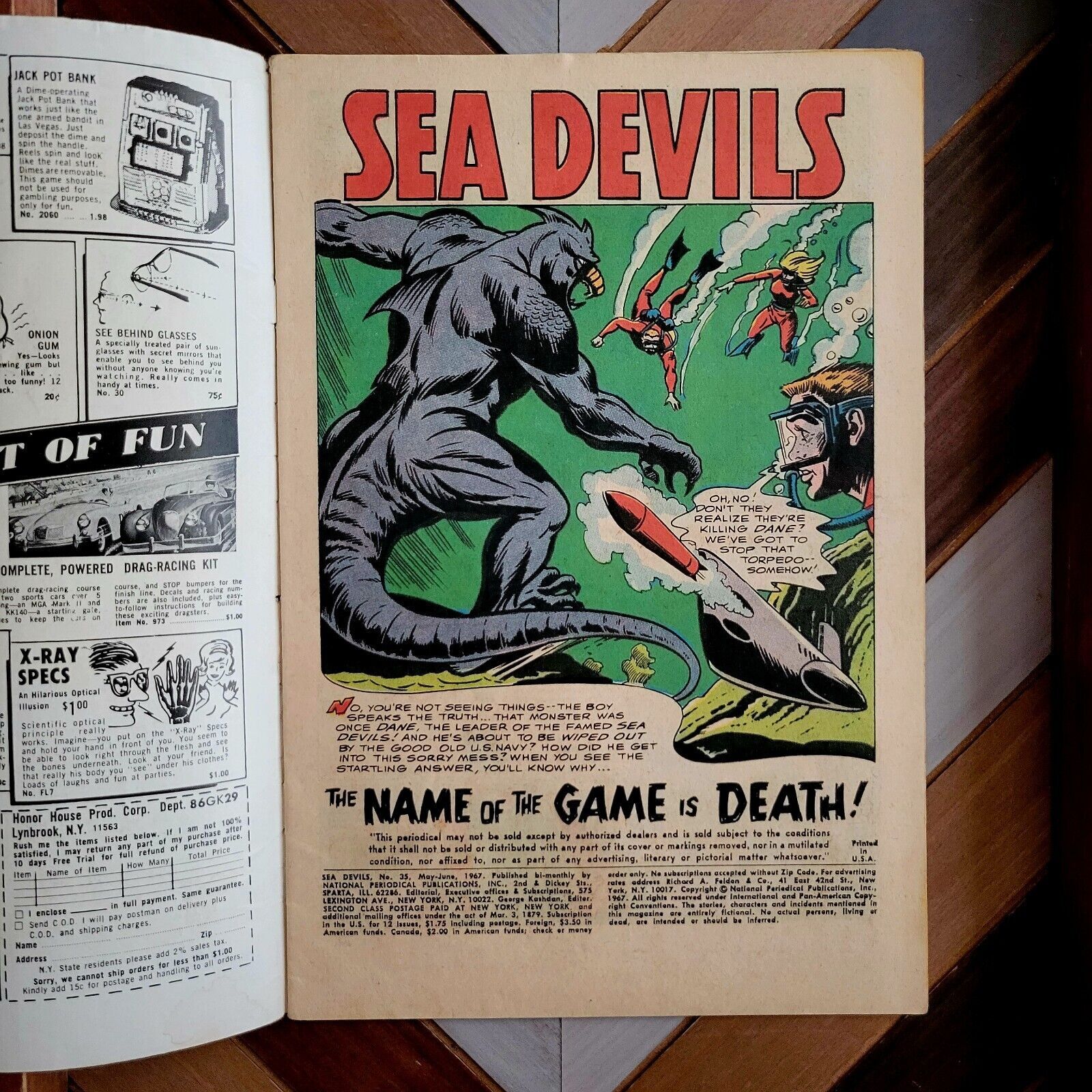 SEA DEVILS #30 & 35 VG (DC 1966) Custom bundle, Set of 2, classic ...