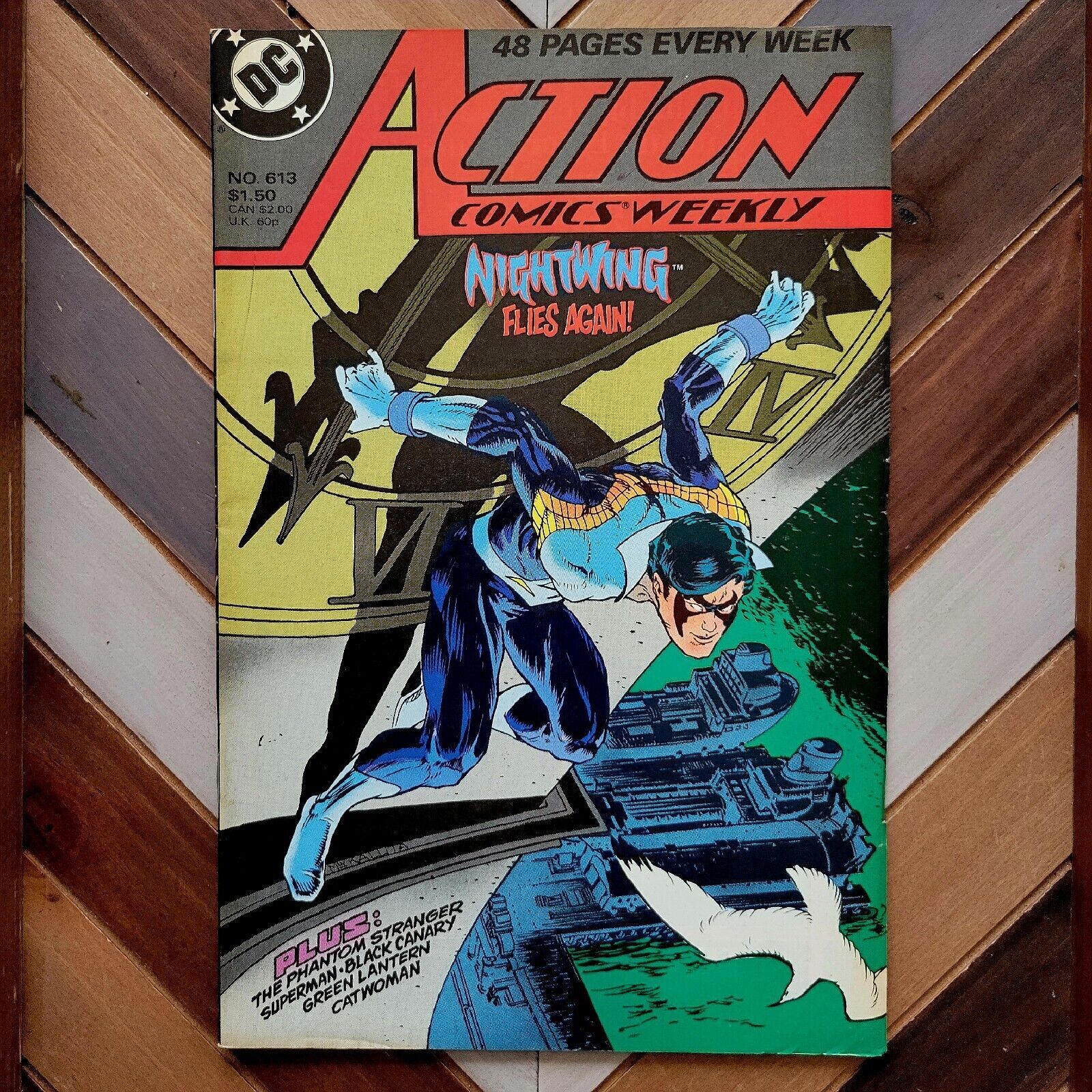 ACTION COMICS #613 FN+ (DC 1988) Nightwing! SUPERMAN, Black Canary ...