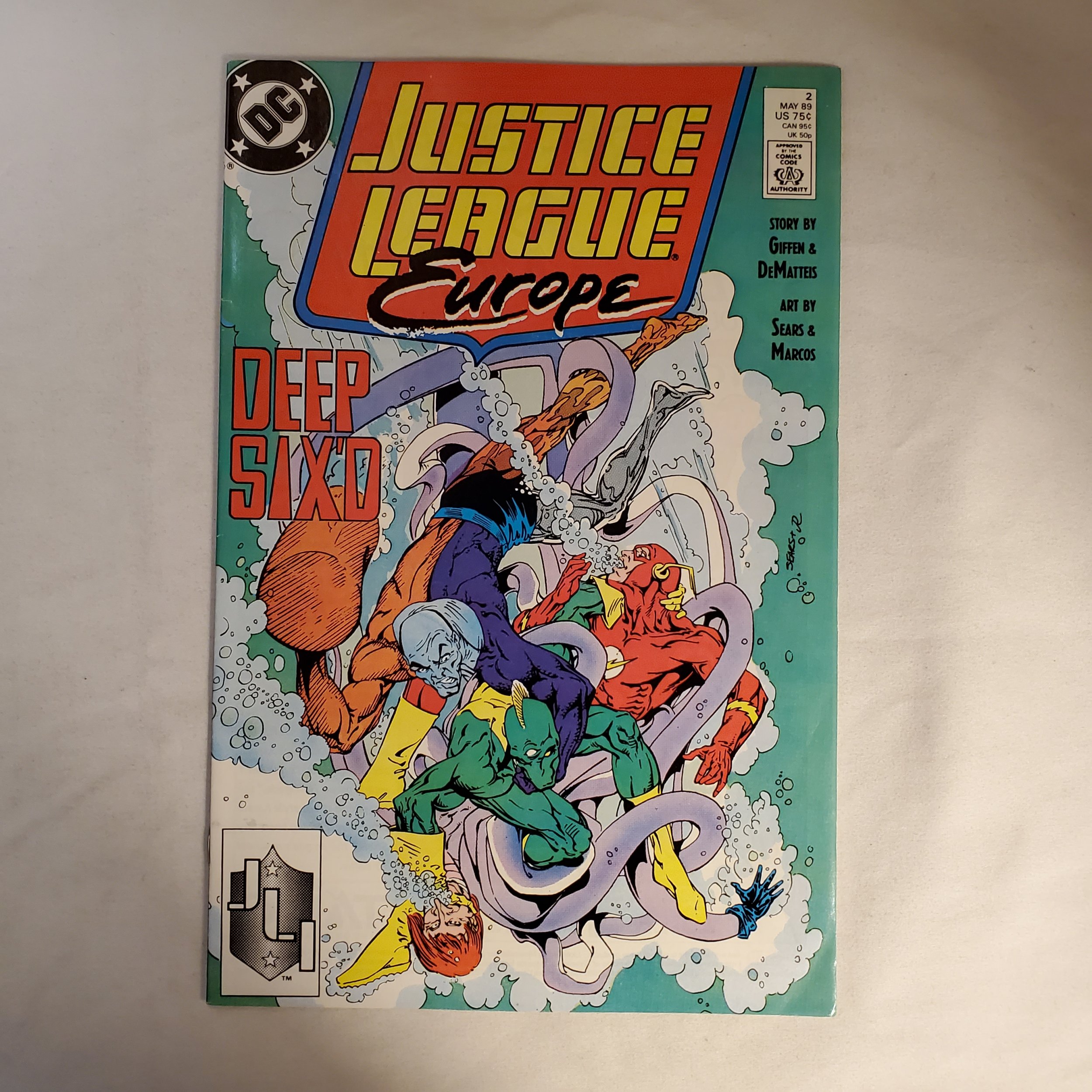 Justice League Europe 2 Very Fine+ Script by J.M. DeMatteis | Comic ...