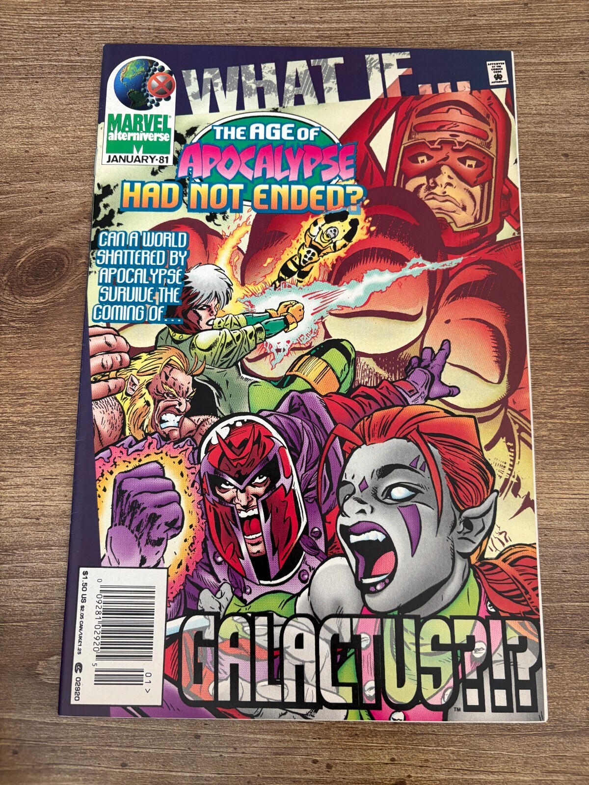 What If ? # 81 NM- Marvel Comic Book X-Men Wolverine Galactus Magneto 4 ...