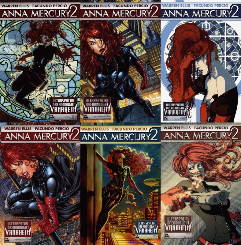 Anna Mercury 2 #1-3 (2009-2010) Limited Avatar Press - 6 Comics 7426936589212 | Comic Books ...