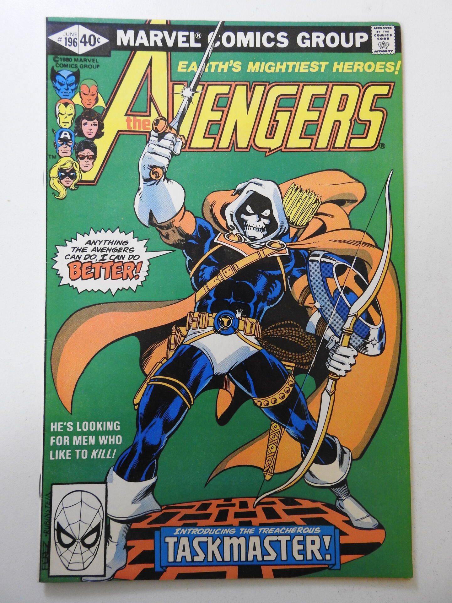The Avengers #196 (1980) VF- Condition! 1st Full Appearance of ...