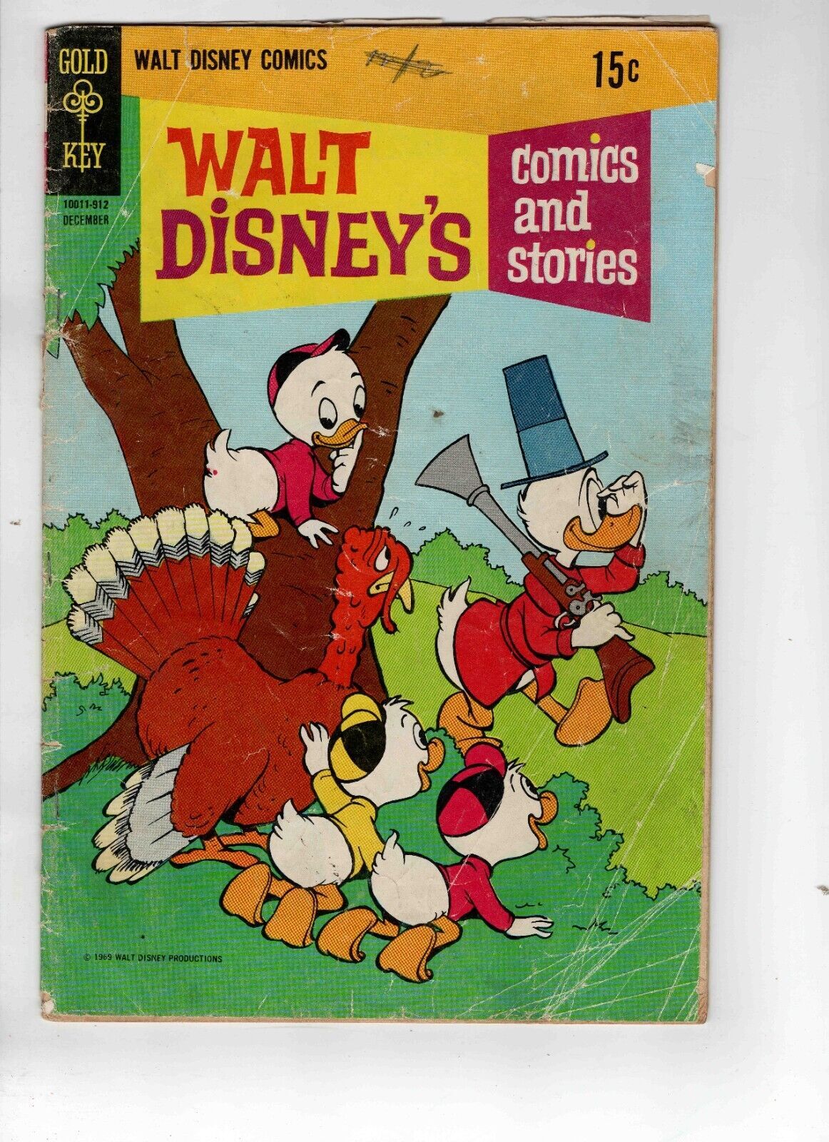 Walt Disney Comics and Stories #351 VINTAGE 1969 Gold Key Comics Donald ...