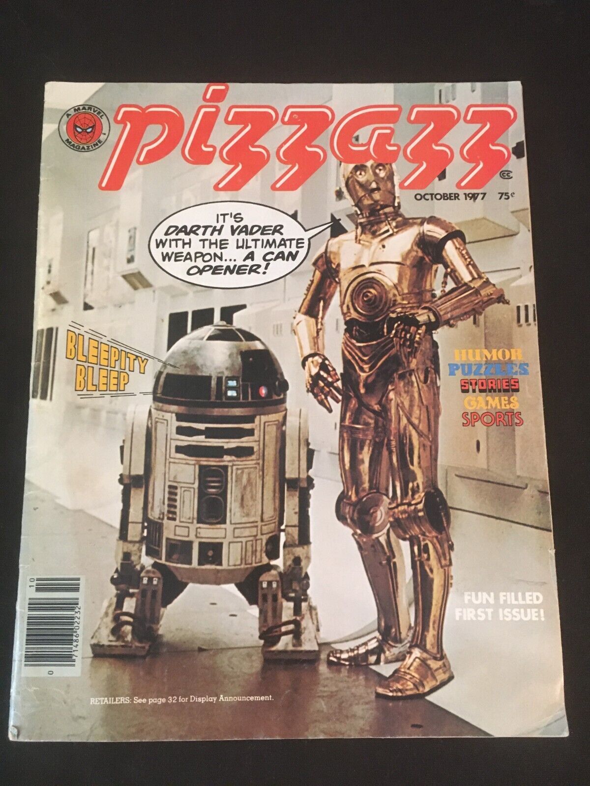 PIZZAZZ #1 October 1977 Fair/Good Condition | Comic Books - Bronze Age ...