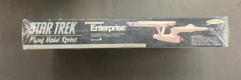 Star Trek Starship Enterprise 25th Anniversary Flying Model Rocket Kit ...