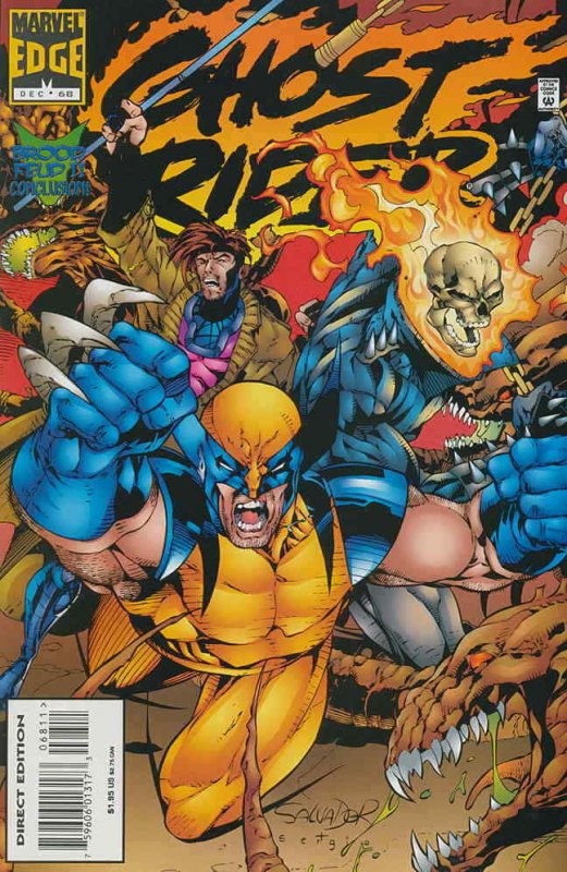 Ghost Rider (Vol. 2) #68 FN; Marvel | Wolverine Gambit Howard Mackie ...