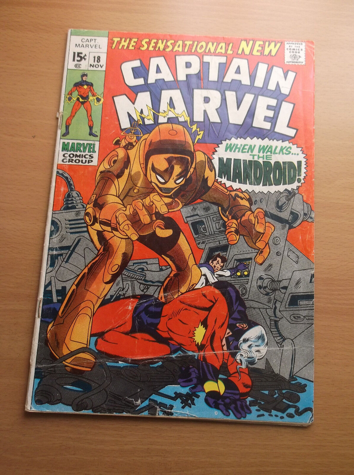 Marvel: Captain Marvel #18, Origin of MS Marvel, Hot, 1969, GD/VG (3.0 ...