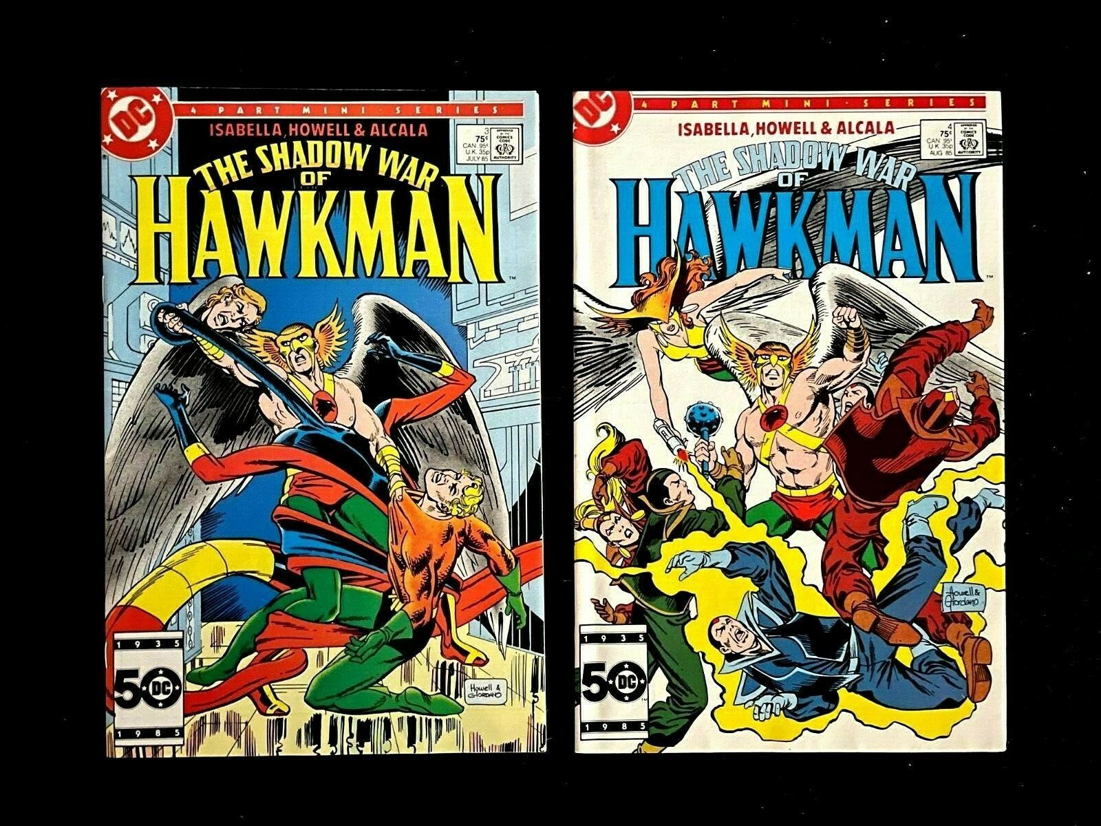 Complete set of 4 - The Shadow War of Hawkman #1 - 4 1985 - HIGH GRADE ...
