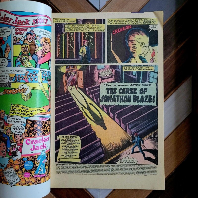 GHOST RIDER #68 VF (Marvel 1982) Origin story of JOHHNY BLAZE, Ghost ...