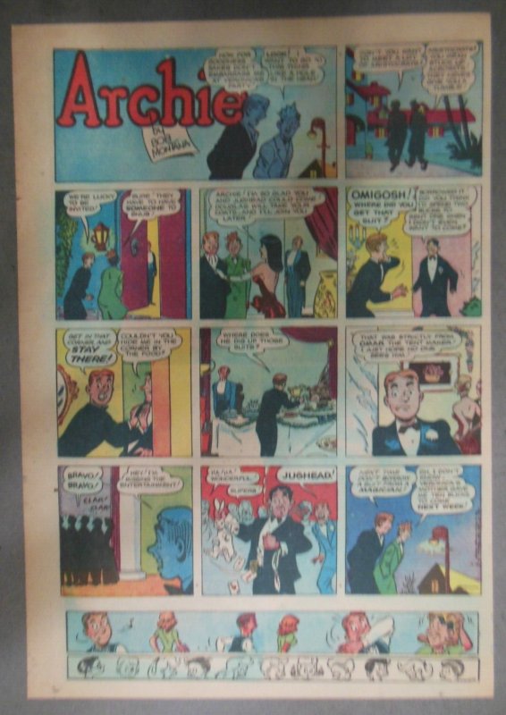 Archie Sunday Page by Bob Montana from 3/30/1947 Tabloid Size Page ...