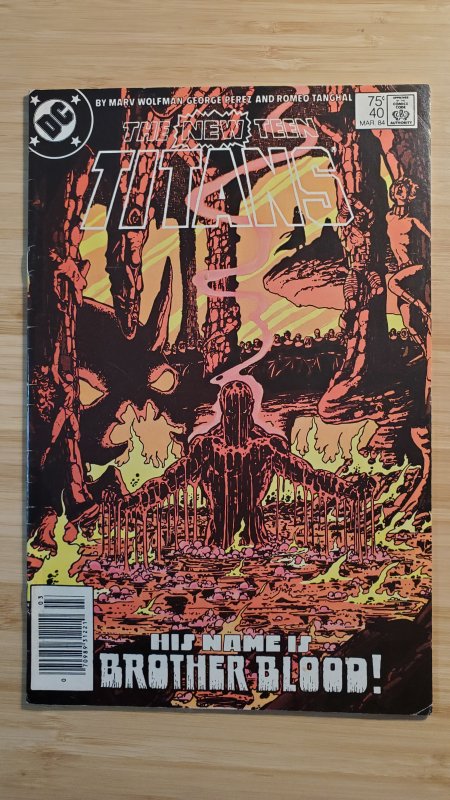 The New Teen Titans #40 (1984) DC Comics Brother Blood! | Comic Books ...