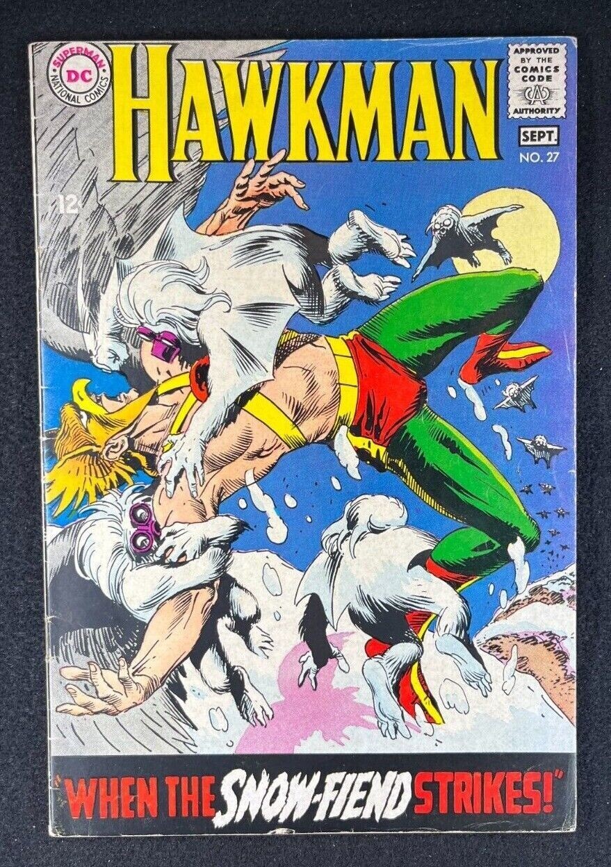Hawkman (1964) #27 FN (6.0) Hawkgirl Joe Kubert Cover | Comic Books ...