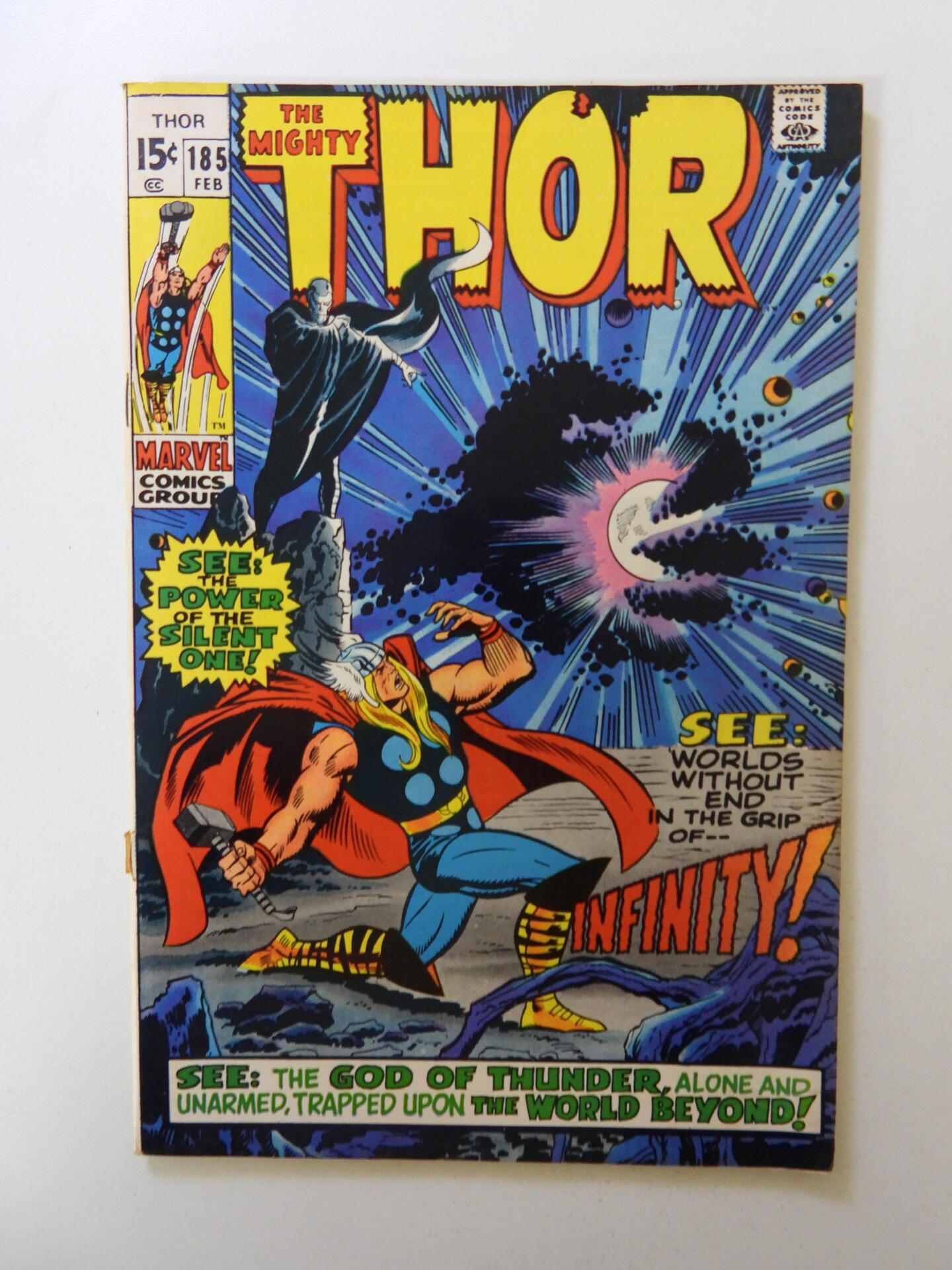 Thor #185 (1971) VG+ condition "bottom staple detached from cover ...