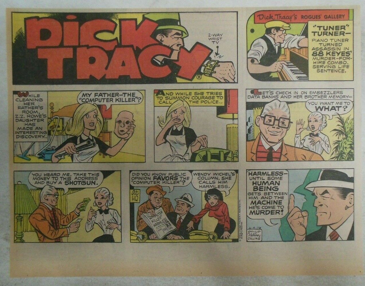 (49) Dick Tracy 1979 Sunday Pages by Chester Gould Most Tabloid Near Complete! | Comic Books ...
