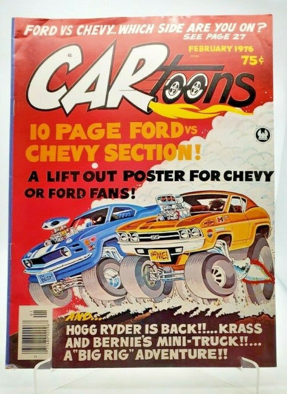 CARtoons Magazine #88 February 1976 w/ Poster, Cartoons for the car ...