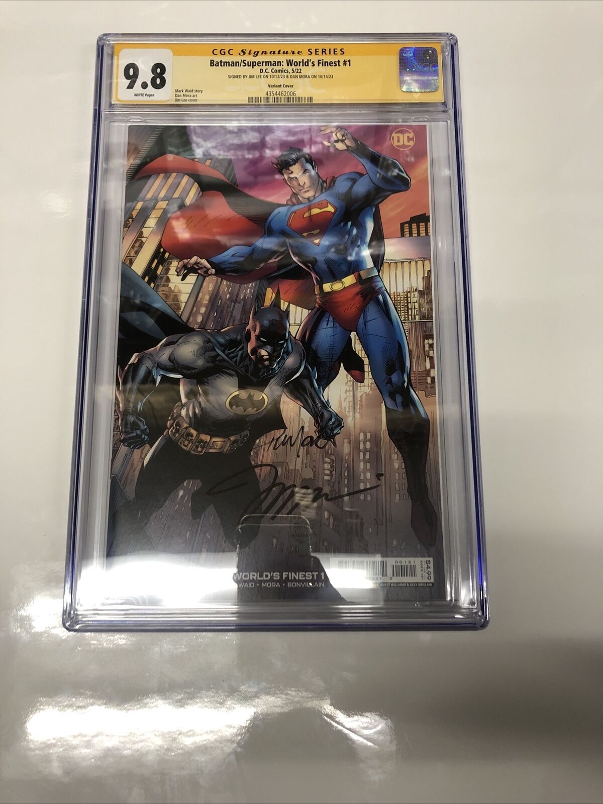Batman / Superman : World’s Finest (2022) #1 (CGC 9.8) Signed Jim Lee ...