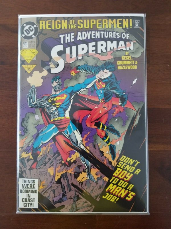 The Adventures of Superman #503 DC Comics Copper Age Combined Gemini ...