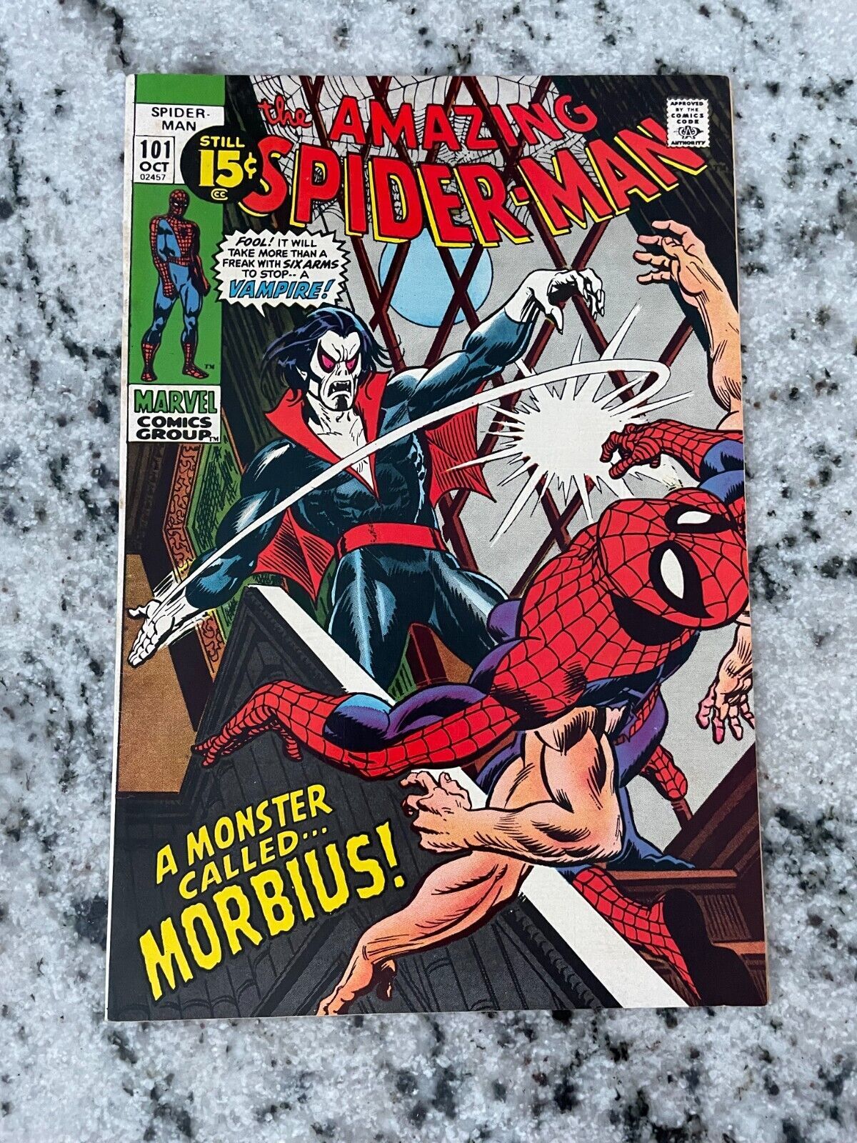 Amazing Spider-Man # 101 NM- Marvel Comic Book 1st Morbius Appearance ...